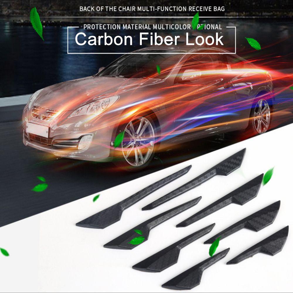 Buy Auto Front Bumper Fin Rubber Protector Guards Splitter Car Spoiler ...