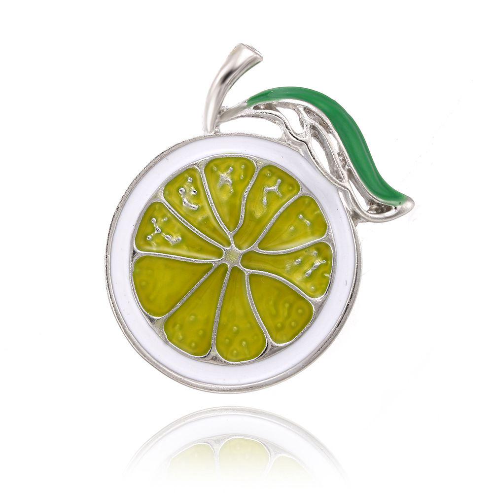 Buy Enamel Lemon Brooch Unisex Brooch Pin Cute Fruit Brooches at ...