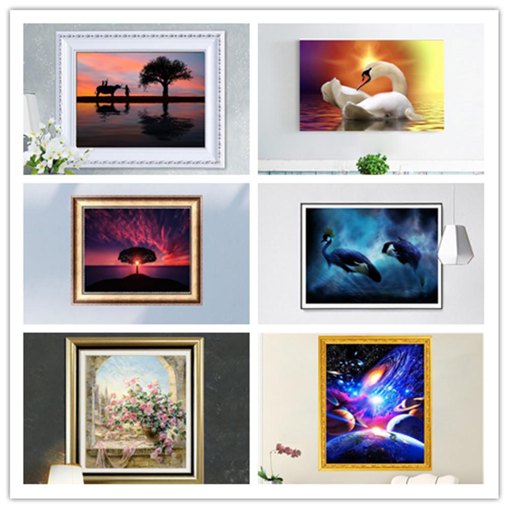 Buy 5D Embroidery Paintings Flower Rhinestone Pasted DIY Diamond ...