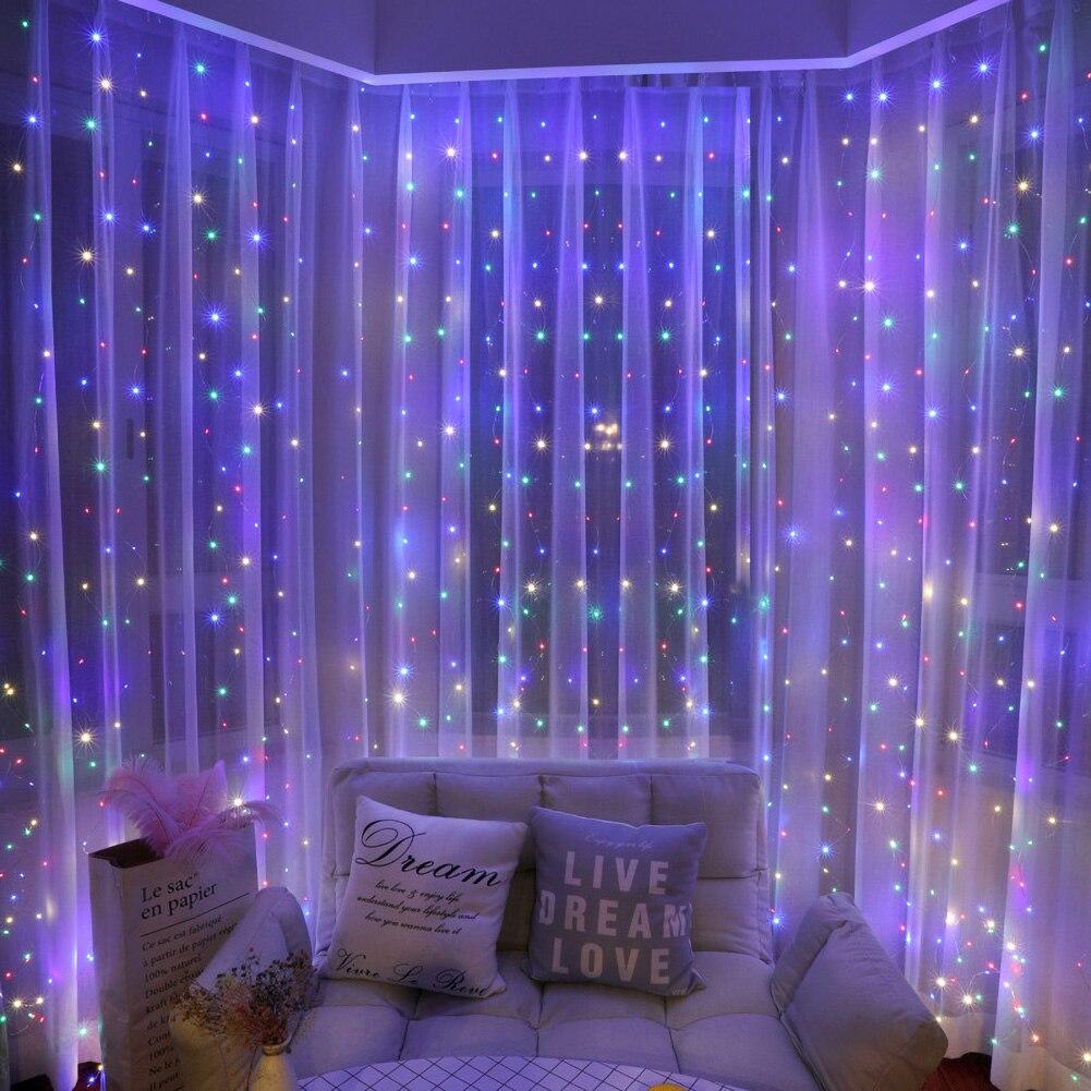 💰Kaufe LED String Lights Mädchen Zimmer Dekor Vorhang Lichter ...