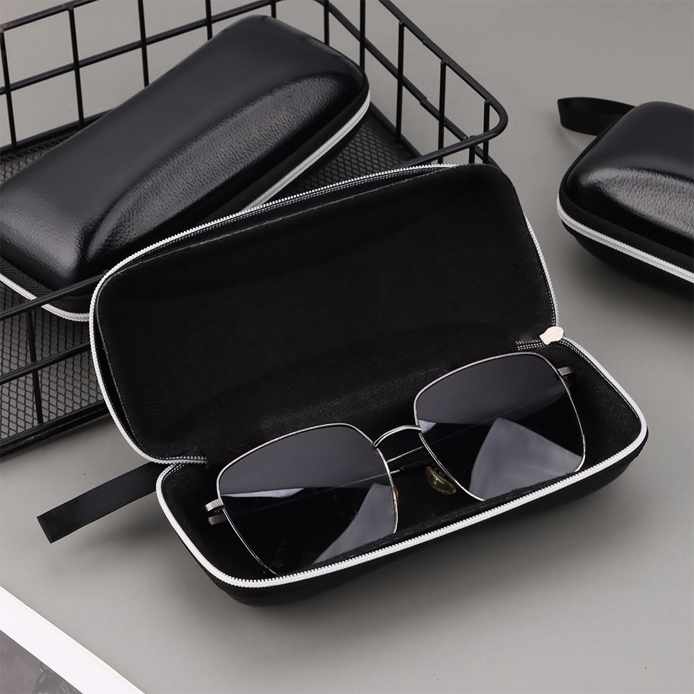 Cheap Container Portable PU Leather Storage Pouch Spectacle Case Zipper ...