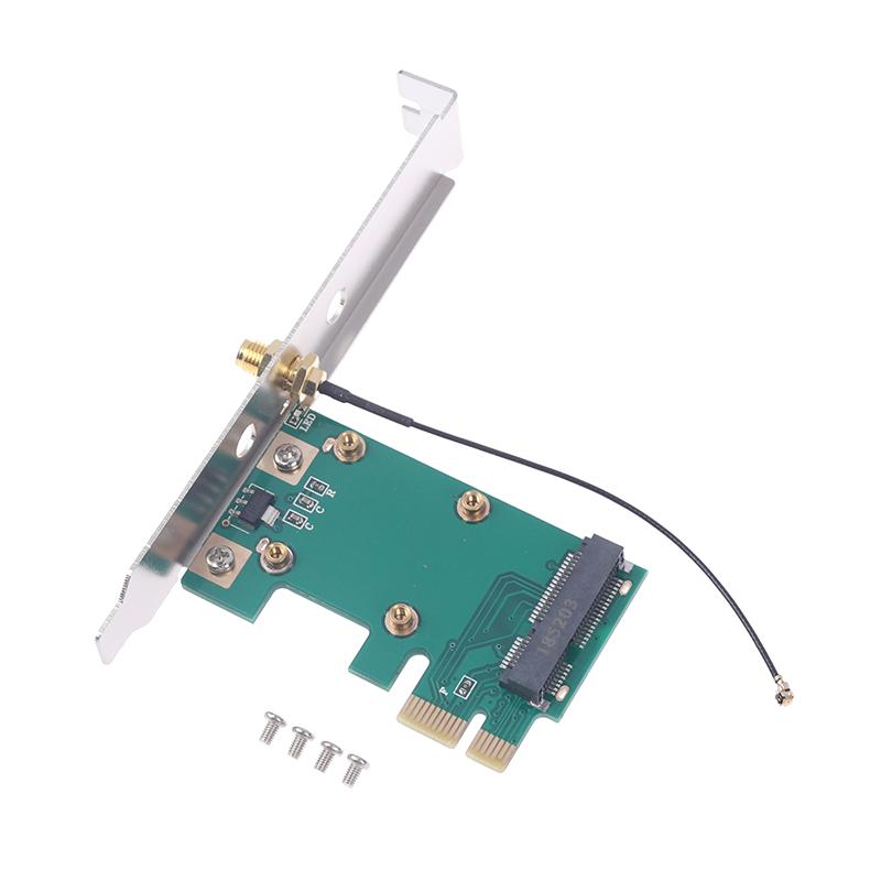 Add On Antenna Wireless Wifi Minipci-E To Pci-E Adapter Card Network ...