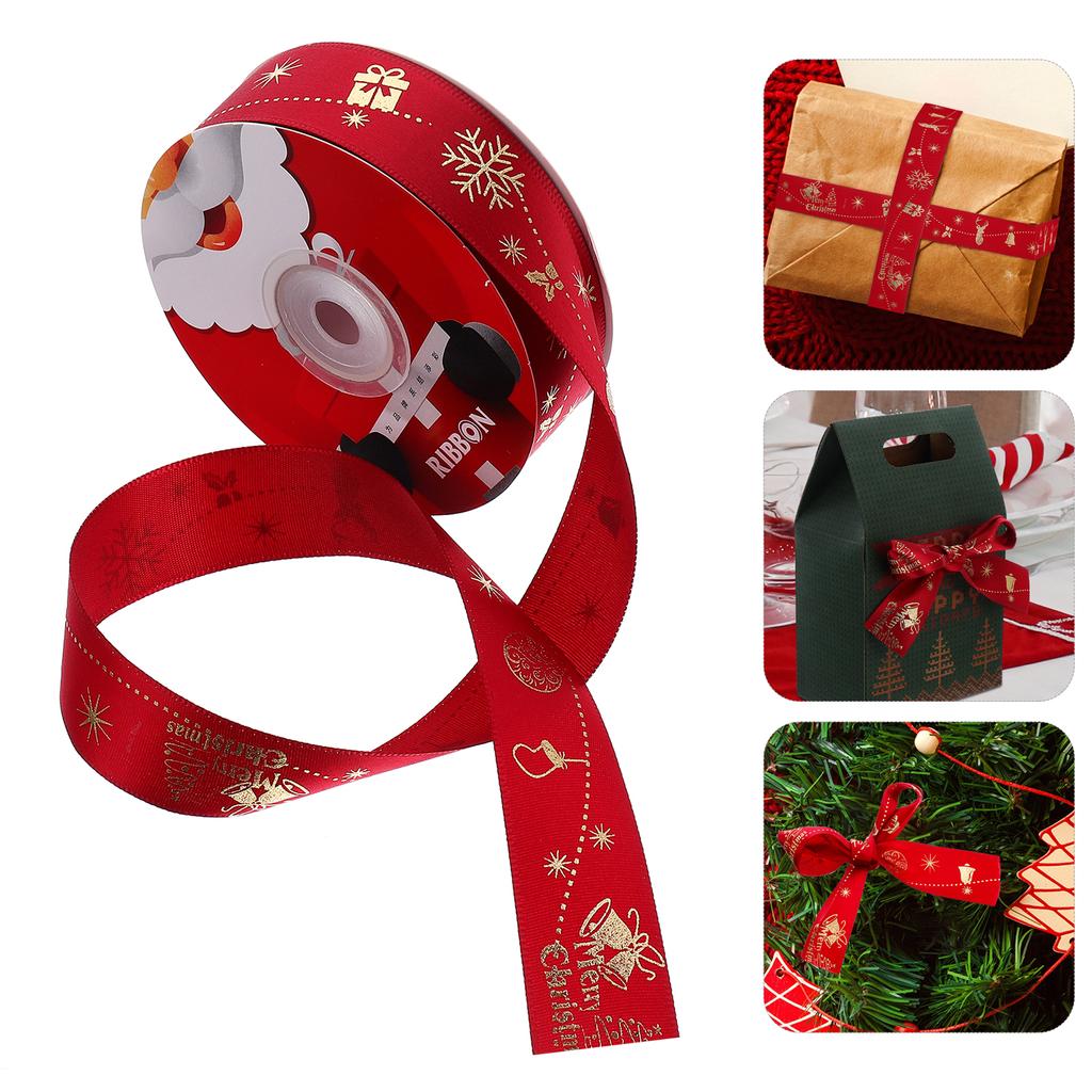 Buy 1 Roll Xmas Decorative Riband DIY Crafts Ribbon Gift Box Wrapping ...