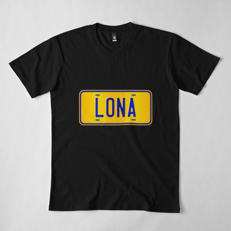 Men's Premium T-shirt 200gsm Cotton Double Yarn Tees Lona Name Custom ...