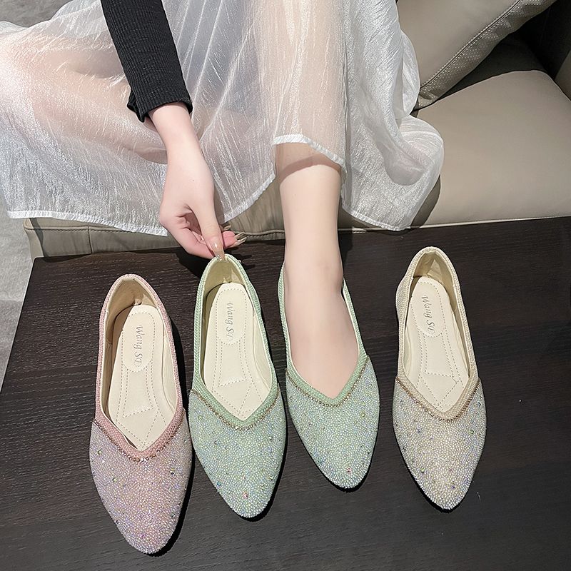 Cheap WTEMPO Women's Fashionable Flat Shoes Mesh Breathable Pointed Toe ...