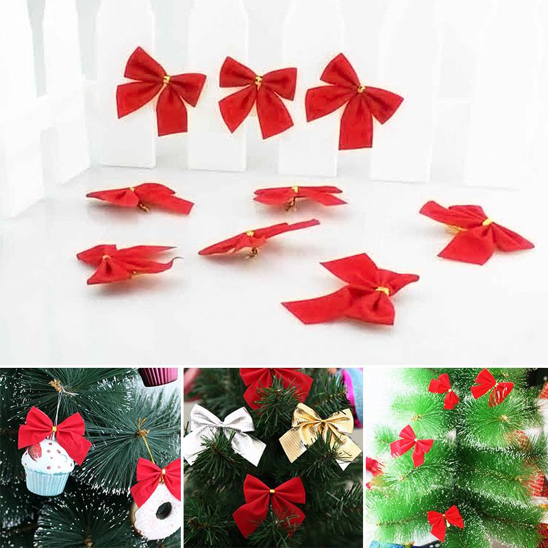 12pcs Christmas Bows Deco Ornament Christmas tree decorations Holiday ...