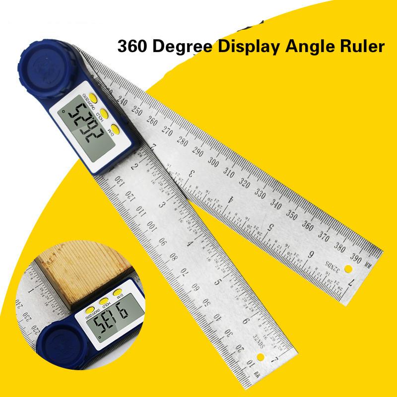 Buy Two-in-one Digital Display Angle Ruler Angle Meter Horizontal Ruler 200mm Multi-function ...