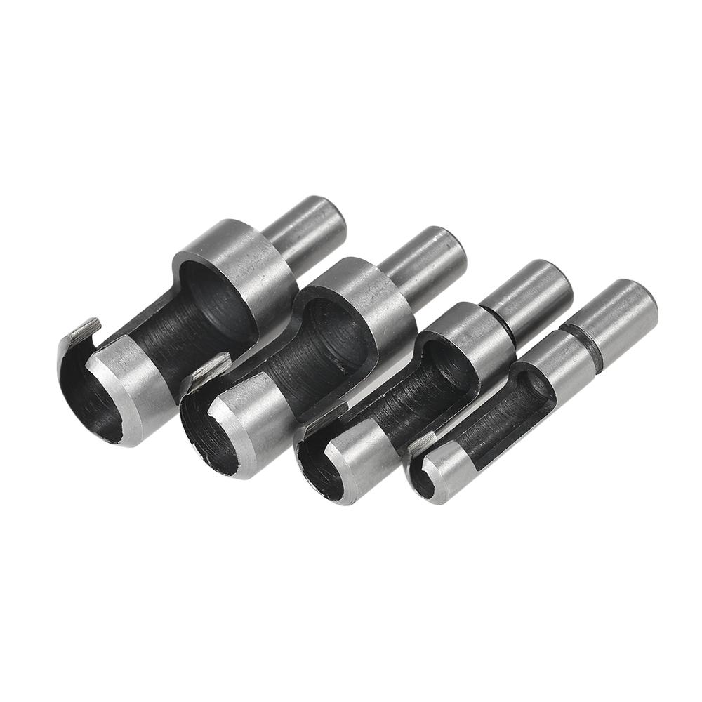 Buy Cylinder Type Round Shank Wood Plug Cutter Set Cork Drill Bits High ...