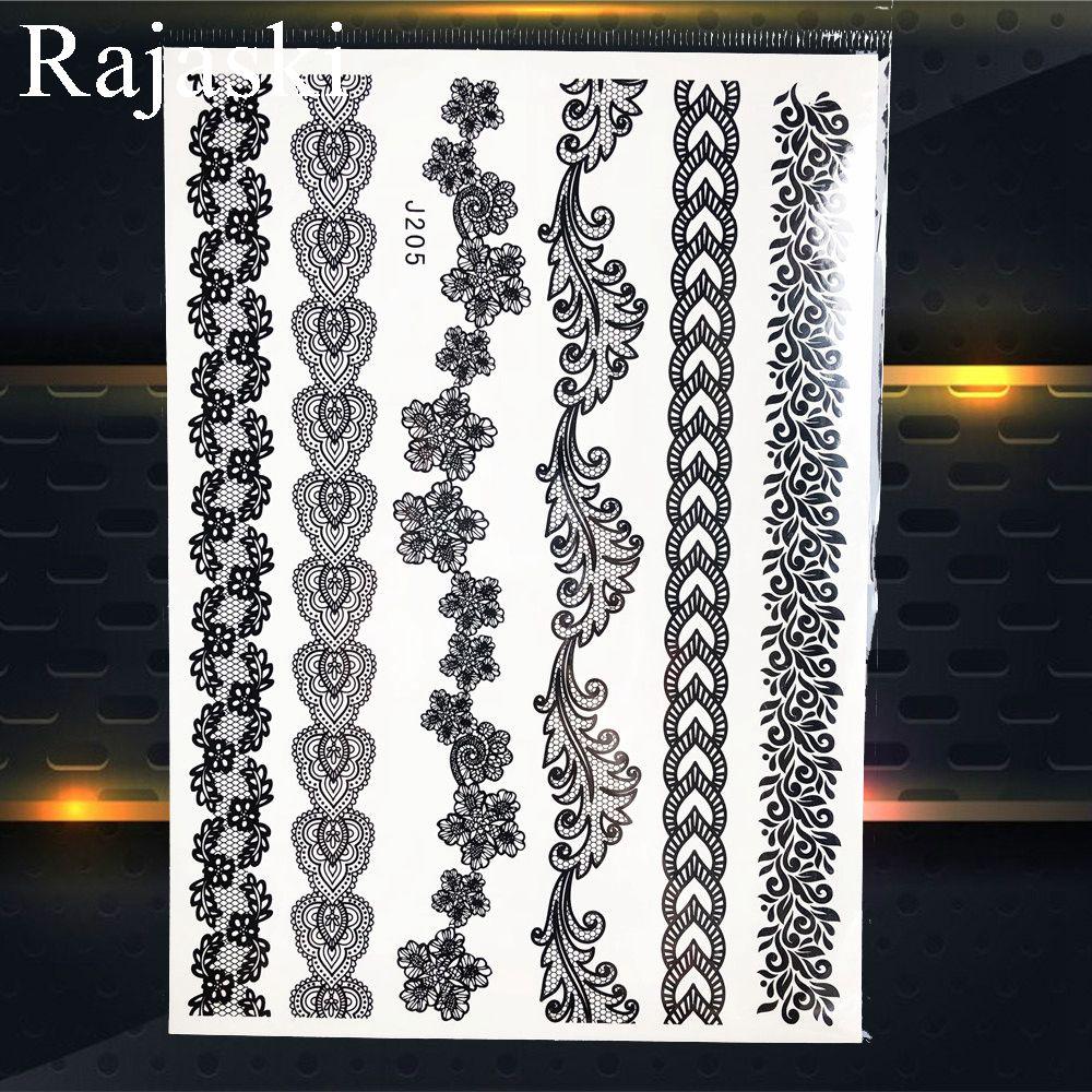 Buy 1PC Dream Catcher Women Arm Tattoo Stickers Black Dandelion ...