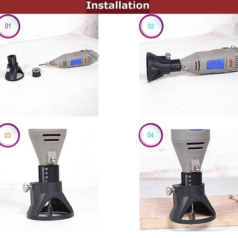 Buy Dremel Rotary Multi Tool Cutting Guide HSS Router Drill Bits Set ...