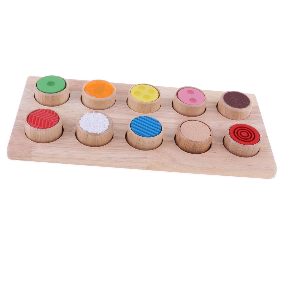 Buy Wooden Touch and Match Board Color Matching Game Montessori ...