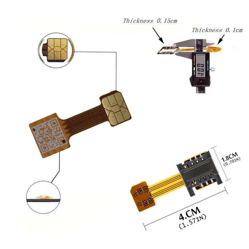 Buy 2 IN 1 Android Phone Universal Dual SIM Card Adapter Nano Cato ...