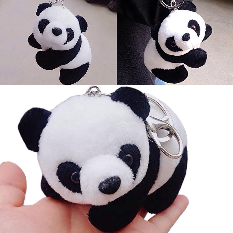 Buy 1PC Jewelry Faux Fur Animal Panda Key Chain Keyring Gifts Decor New ...