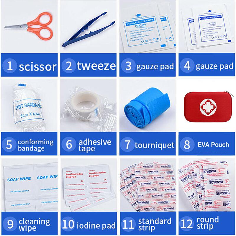 Buy 430Pcs First Aid Outdoor Emergency Sos Survival Kit Gear Travel ...