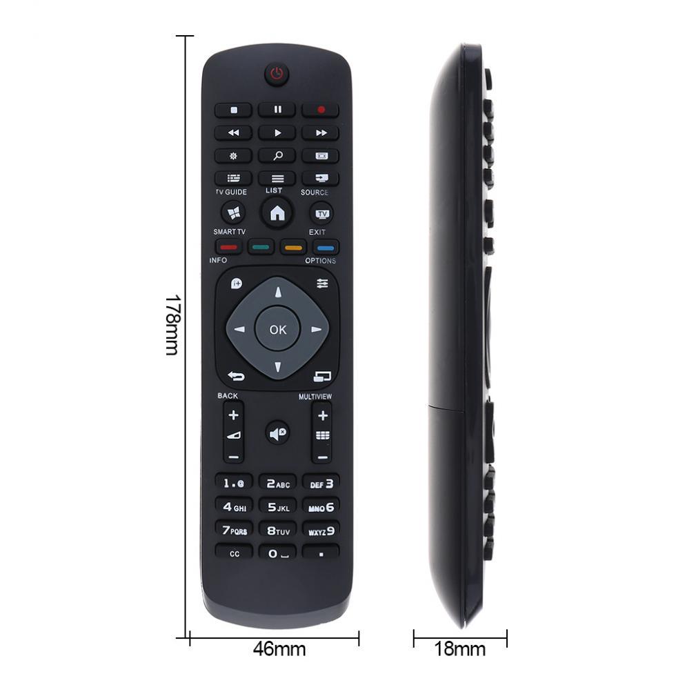 ABS Replacement TV Remote Control Support 2 X AAA Batteries with Long ...