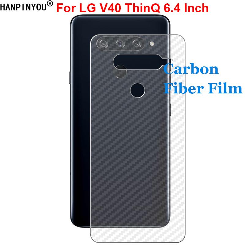 Buy For LG V40 ThinQ 6.4" 3D Anti-fingerprint Soft Carbon Fiber Skin ...