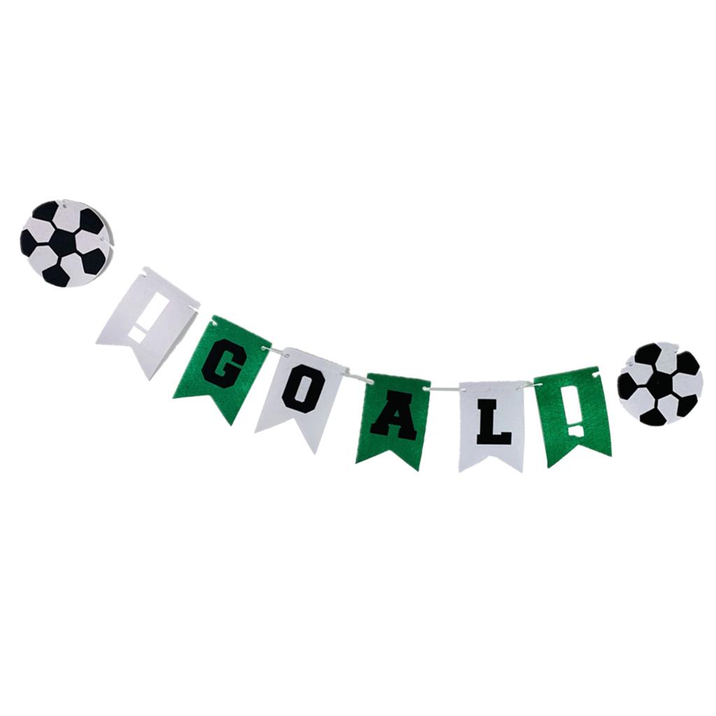 Football Themed Goal Bunting Banner Garland Party Sports Decoration ...