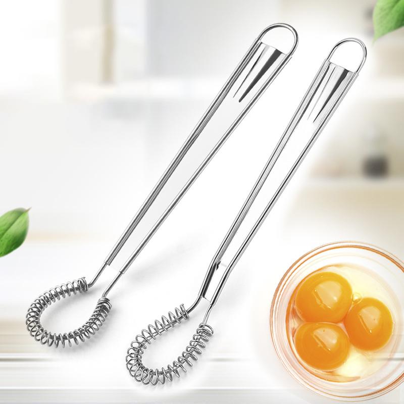 Cheap 1PC Kitchen Gadget Mixer Stainless Steel Whisk Spring Honey Cream ...
