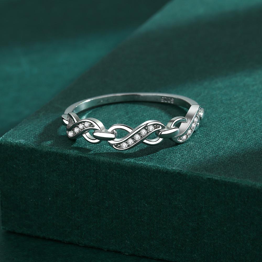 Cheap 2022 NEW Fashion Irregular Ring For Women Genuine S925 Sterling Silver Cubic Zirconia CZ ...