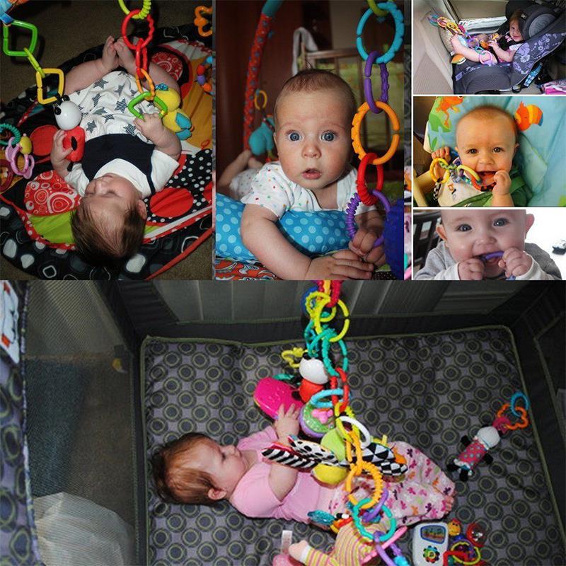 Buy Charm Baby Kids Plastic Links Ring Infant Stroller Gym Play Mat ...