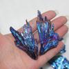 Buy 1pcs Natural Quartz Crystal Stone Titanium Cluster Flame Feather ...
