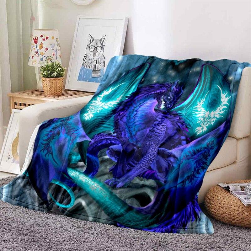 Buy 3D print Dragon Blanket Flannel Blanket Soft Fleece Throw Blankets ...