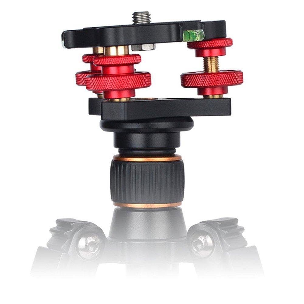 Buy KKII LP-64 Camera Tripod Head Leveling Base Aluminum Alloy Triple ...