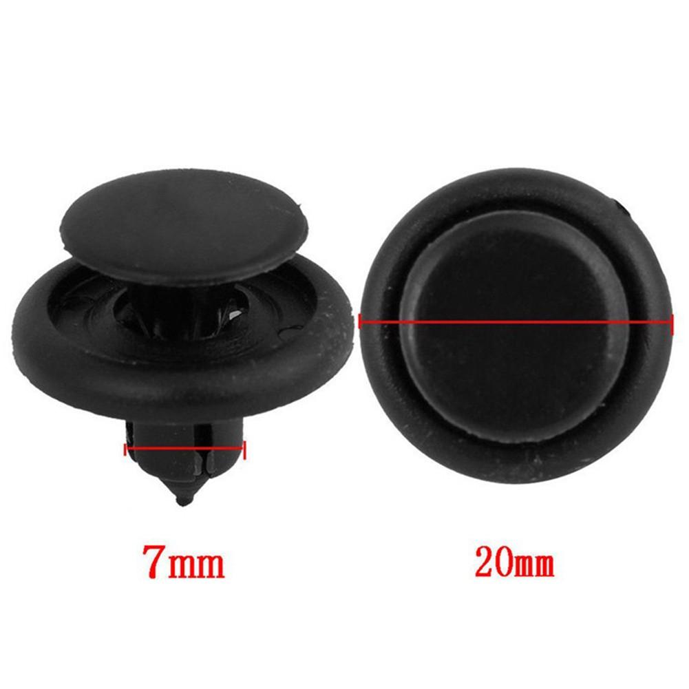 Buy 20pcs 7mm Black Clip Fastener Retainer Clip Fastener at affordable ...