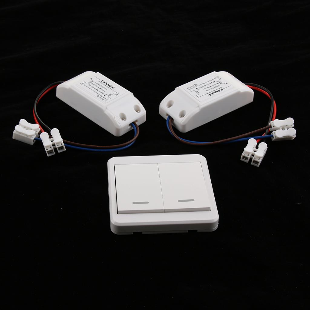 Buy Dual Channel AC85260V 433.92Mhz RF Wireless Switch Remote ...
