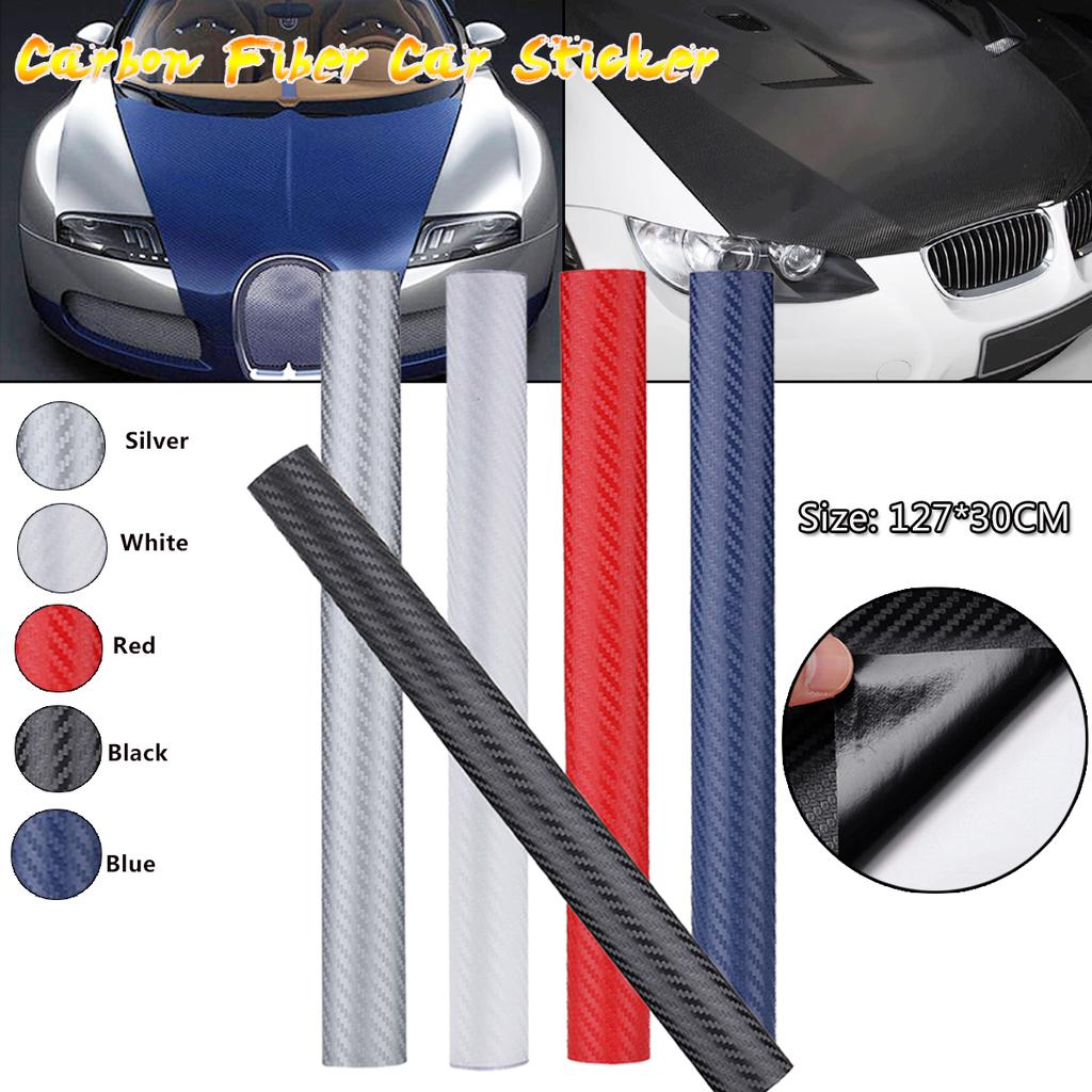 Buy 127x30cm 3D Carbon Fiber Auto Car Sticker Vinyl Decal Wrap Sheet ...