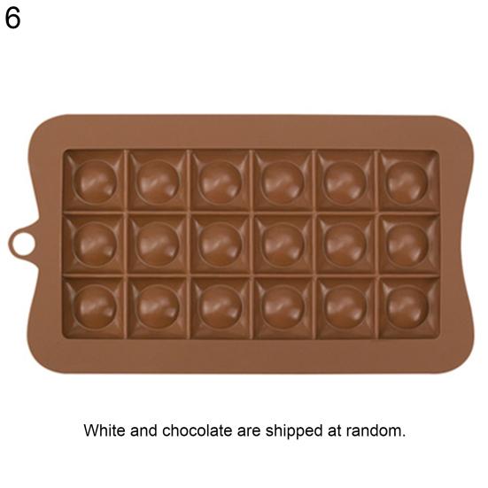 Chocolate Mold Block Dots Design Heat-Resistant Silicone Candy Biscuit ...