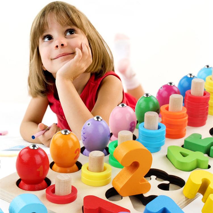 Buy Children Learning Count Numbers Match Digital Shape Match Early ...