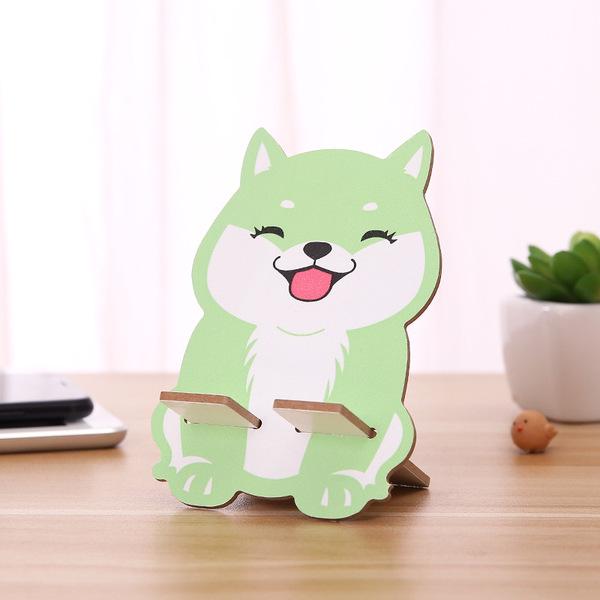 Buy Cute Cartoon Animal Wooden Mobile Phone Holder Lazy Desktop Mobile ...