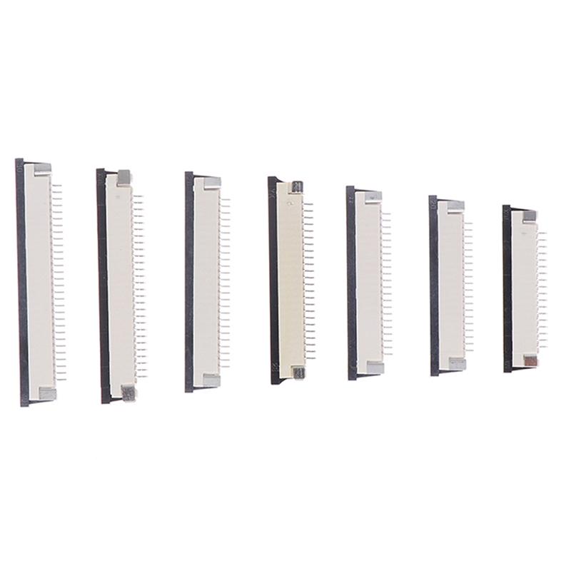 10Pcs 1Mm Pitch Under Clamshell Socket 18/20/22/28/30P FPC Flat Cable ...