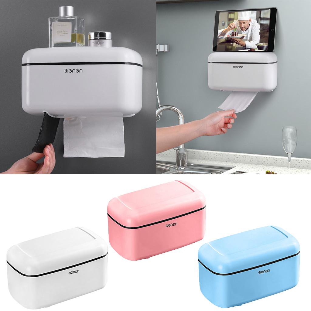Buy Voa-Waterproof Hanging Tissue Box Shelf Bathroom Multi-function ...