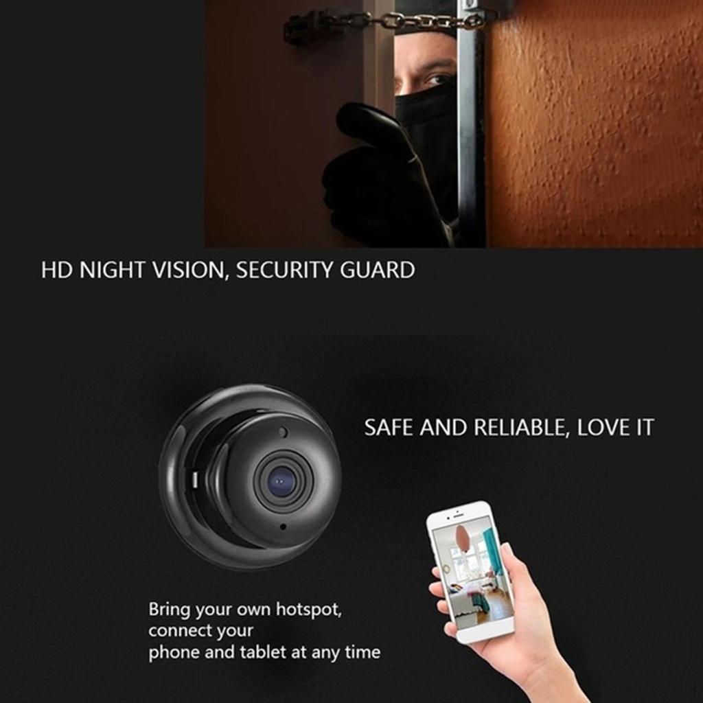 Buy WiFi Mini Cam Night View HD Small Video Camera 2M Two Way Audio ...