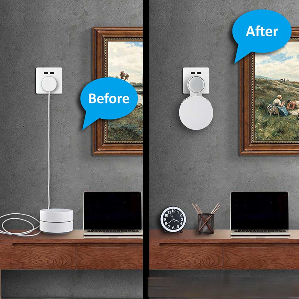 Compra online de WiFi Router Holder Wall Mounted Cord Management ...
