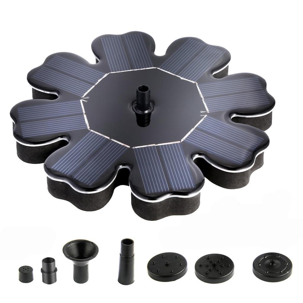 Buy Floating Solar Fountain Flower-shape Water Pump for Outdoor ...
