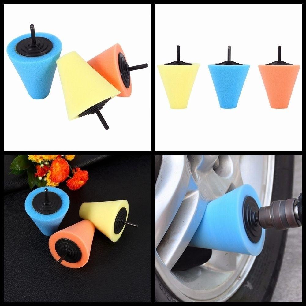 Buy Burnishing Buffing Polishing Cone Sponge Foam Pad Car Wheel Hub ...