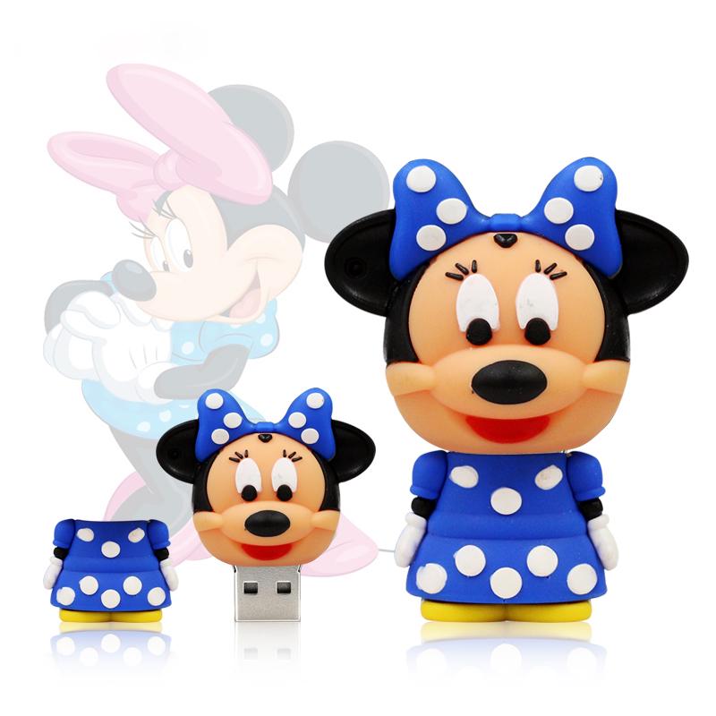Cartoon USB 2.0 Flash Drive 8GB 16GB 32GB 64GB 128GB Cute Mouse Minnie ...