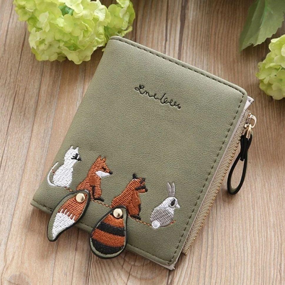 Buy Squirrel Embroidered Women's Wallet Vintage Design With Coin ...