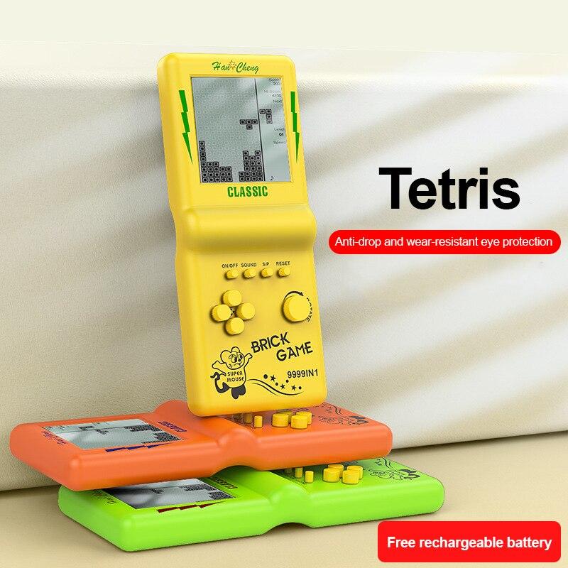 Buy Classic Big Screen Tetris 23 Games Console Retro Nostalgia for Children Handheld Mini Games ...