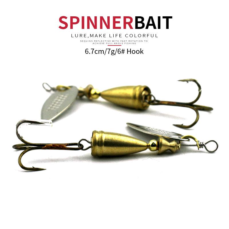Buy Hengjia Fishing Lure Metal Spoon Lures Spinner Bait 6.7cm 7g ...