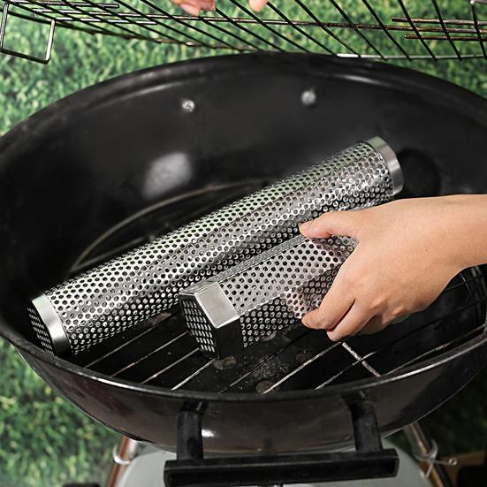 Buy Smoke Mesh Tube Round/Hexagon Generator S/L Size Practical Barbecue ...