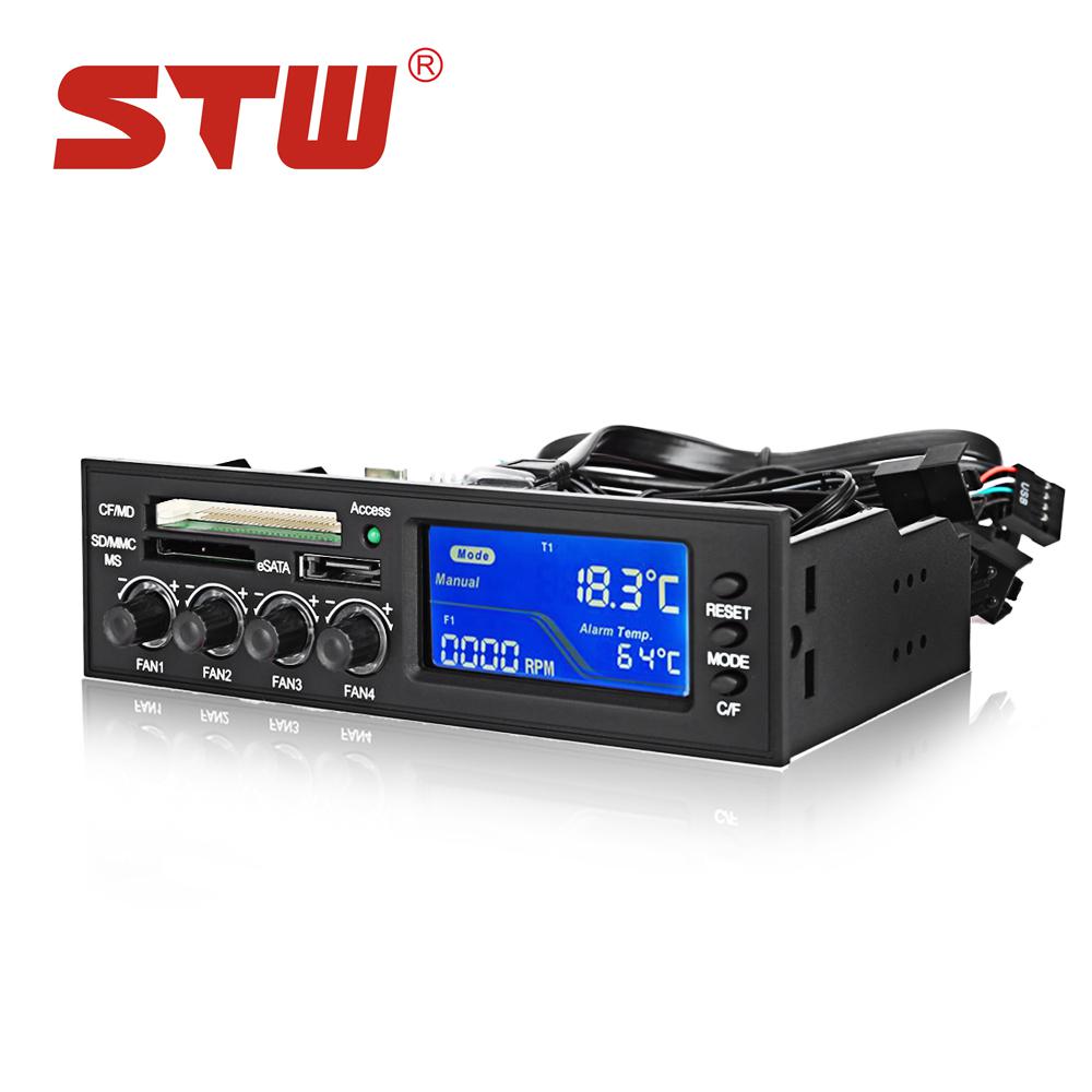 Buy STW STW - 022 5.25 Inch 4 In 1 LCD Panel Fan Speed Controller CPU ...