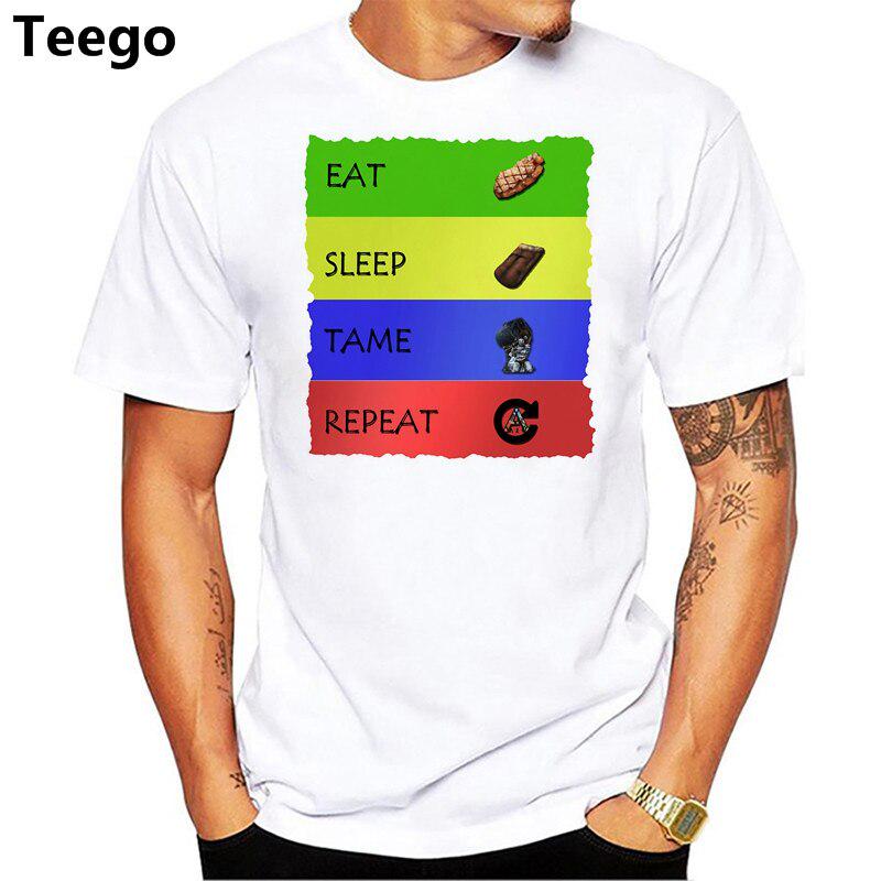 Buy Funny Eat Sleep Tame Repeat T Shirts Men O Neck Short Sleeve Tee ...
