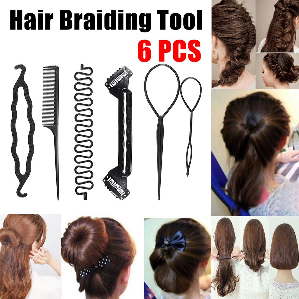 Buy 6pcs Fashion French Hair Braiding Tool DIY Portable Twist Styling ...