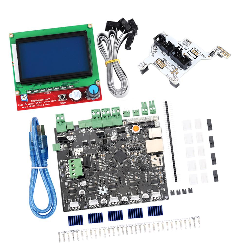 Buy Smoothieboard 5X V1.1 + 12864 LCD Display with GLCD Adapter for 3D ...