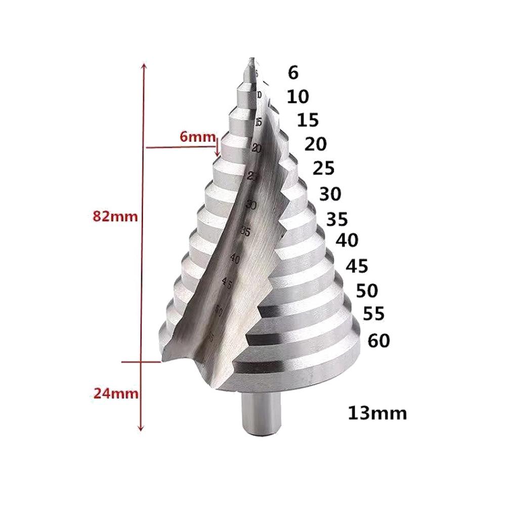 Cheap 660mm HSS Step Drill Bit Round Shank Twist Drill Pagoda Drill ...