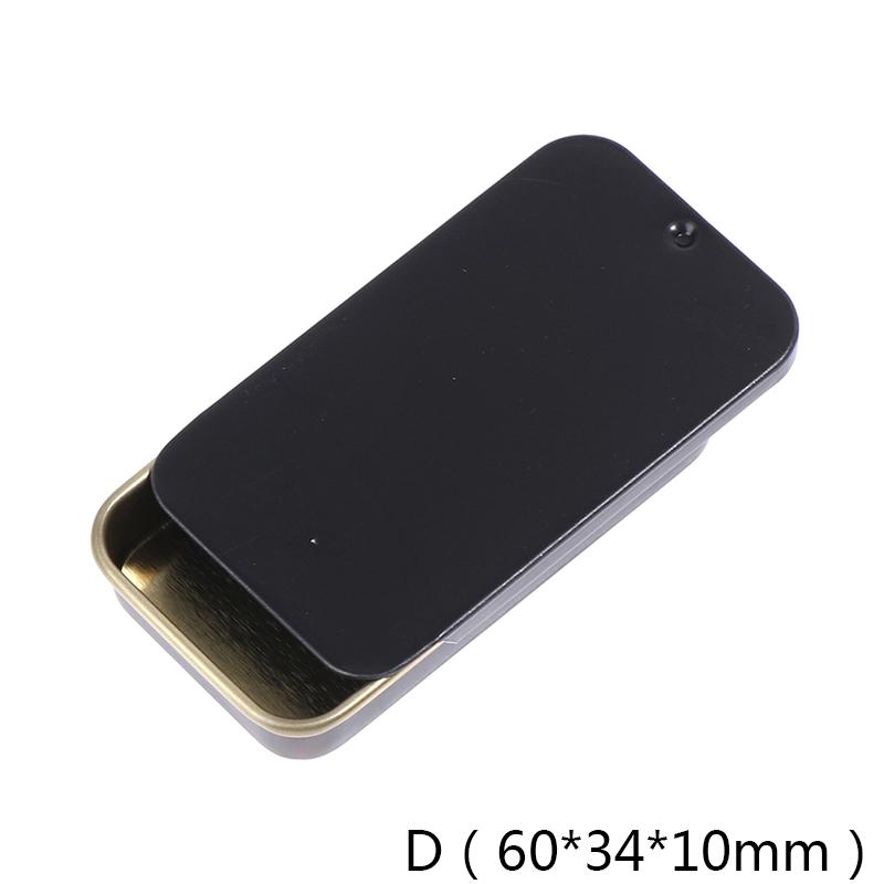 Buy 2Pcs Tinplate Small Push-Pull Box Solid Balm Box Metal Packaging ...